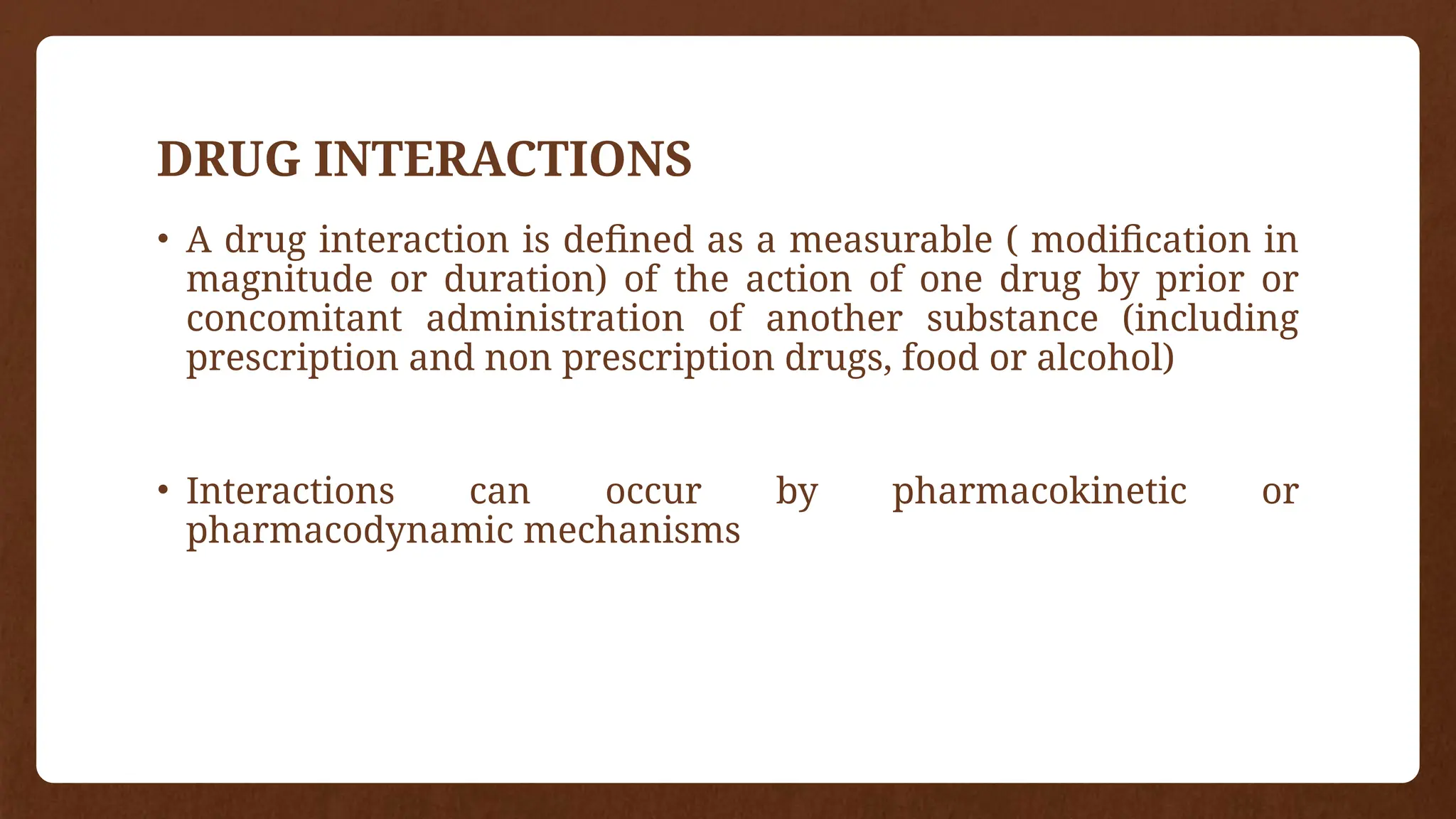pharmacolgyDRUG interaction in pharmacolgy slides | PPT