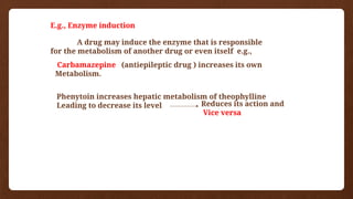 pharmacolgyDRUG interaction in pharmacolgy slides | PPT