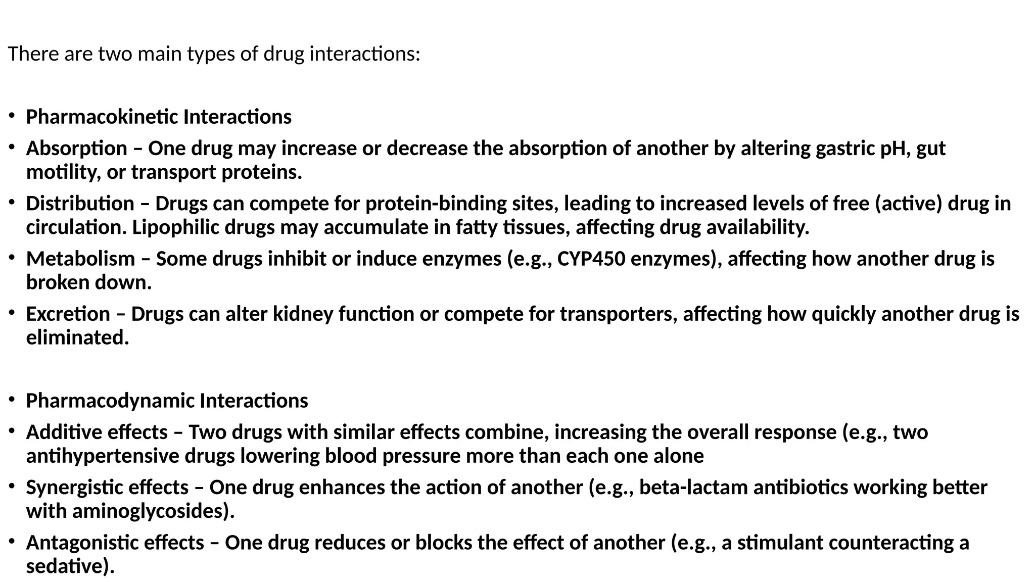 Drug interactions.pptx pharmacology 1 2nd year 2nd semester | PPTX