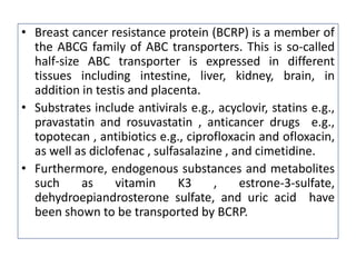 Drug interactions linked to transporters | PPTX