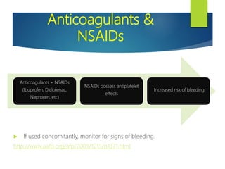 Drug interactions of Heparinoids | PPTX