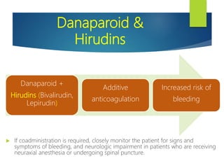 Drug interactions of Heparinoids | PPTX