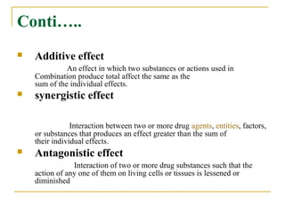 Drug interactions their types, examples and role | PPT