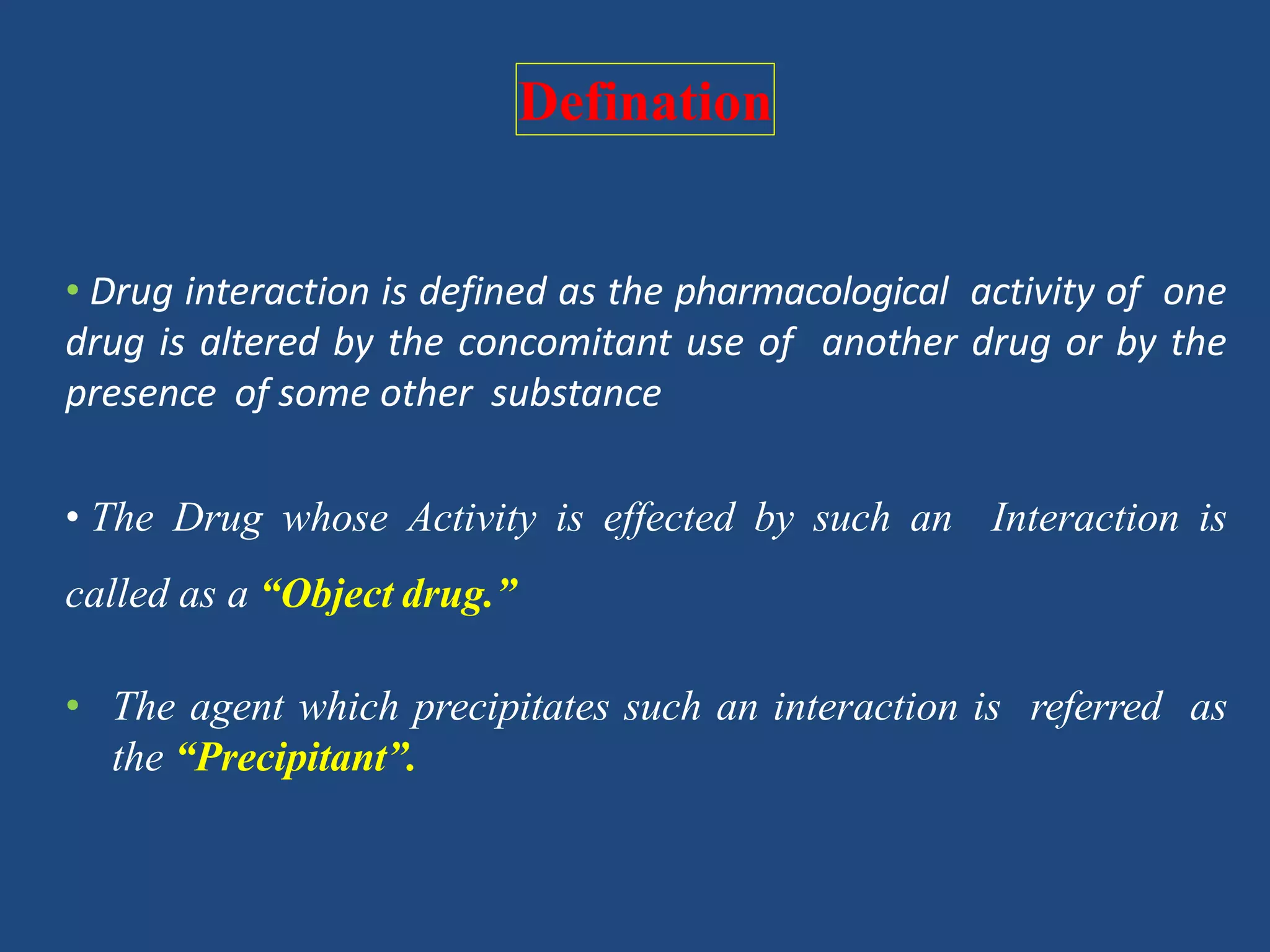 Drug interactions: types & mechanisms | PPTX