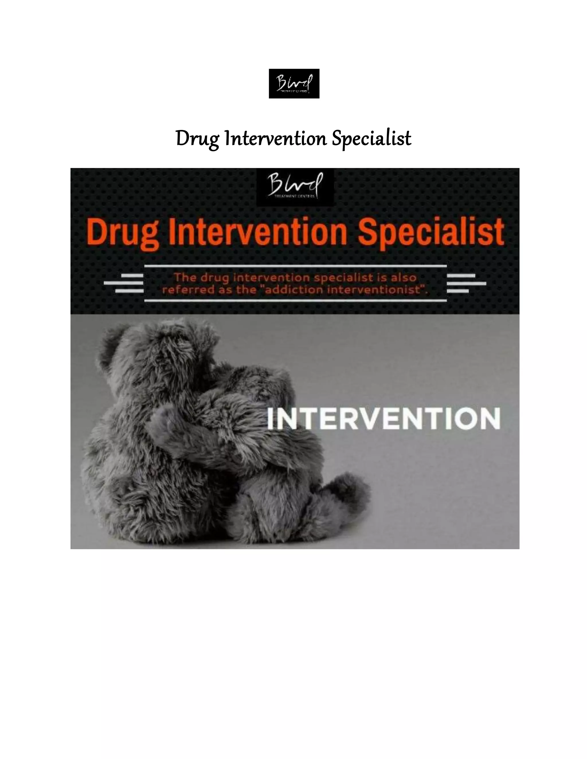 Drug intervention specialist | DOCX