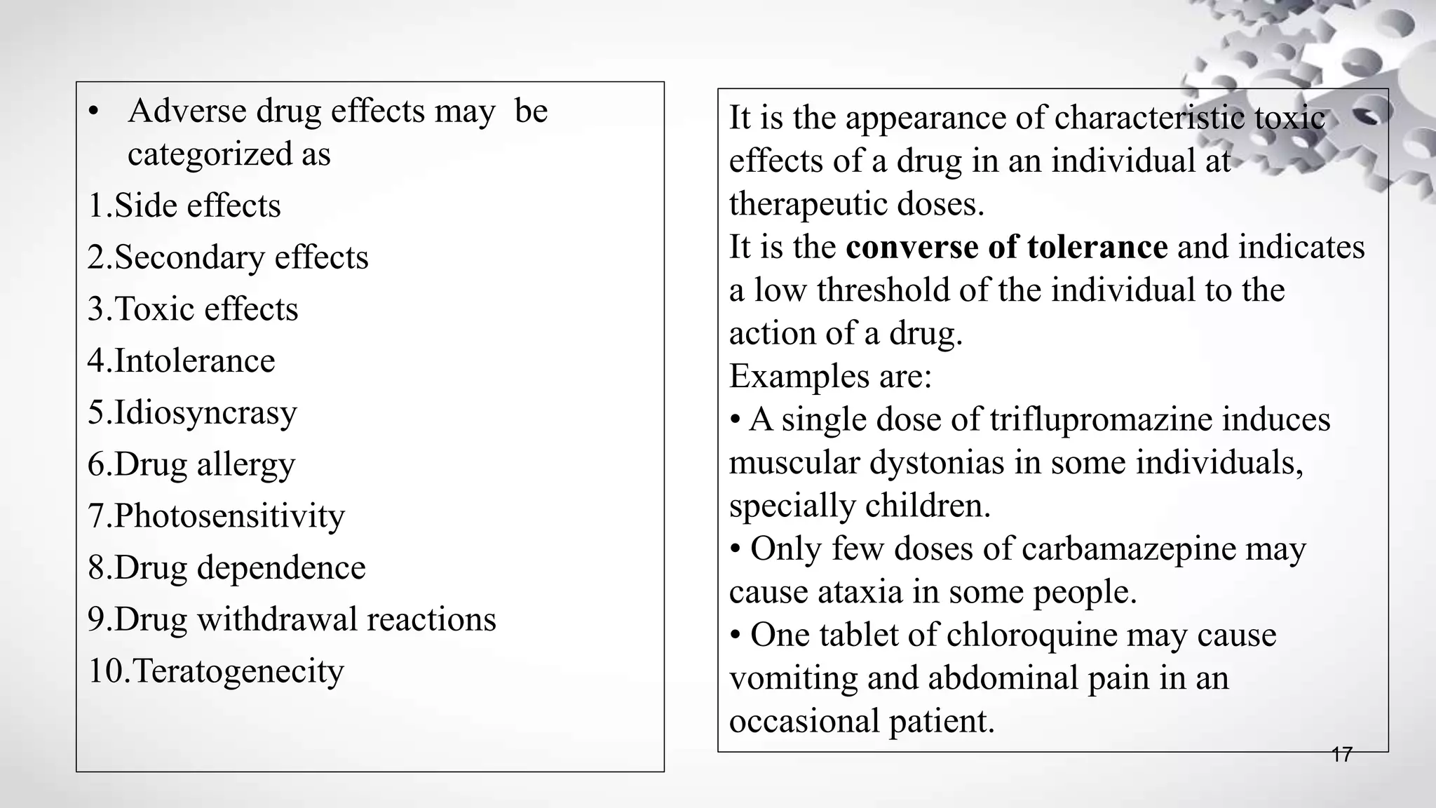 Drug intolerance | PPTX