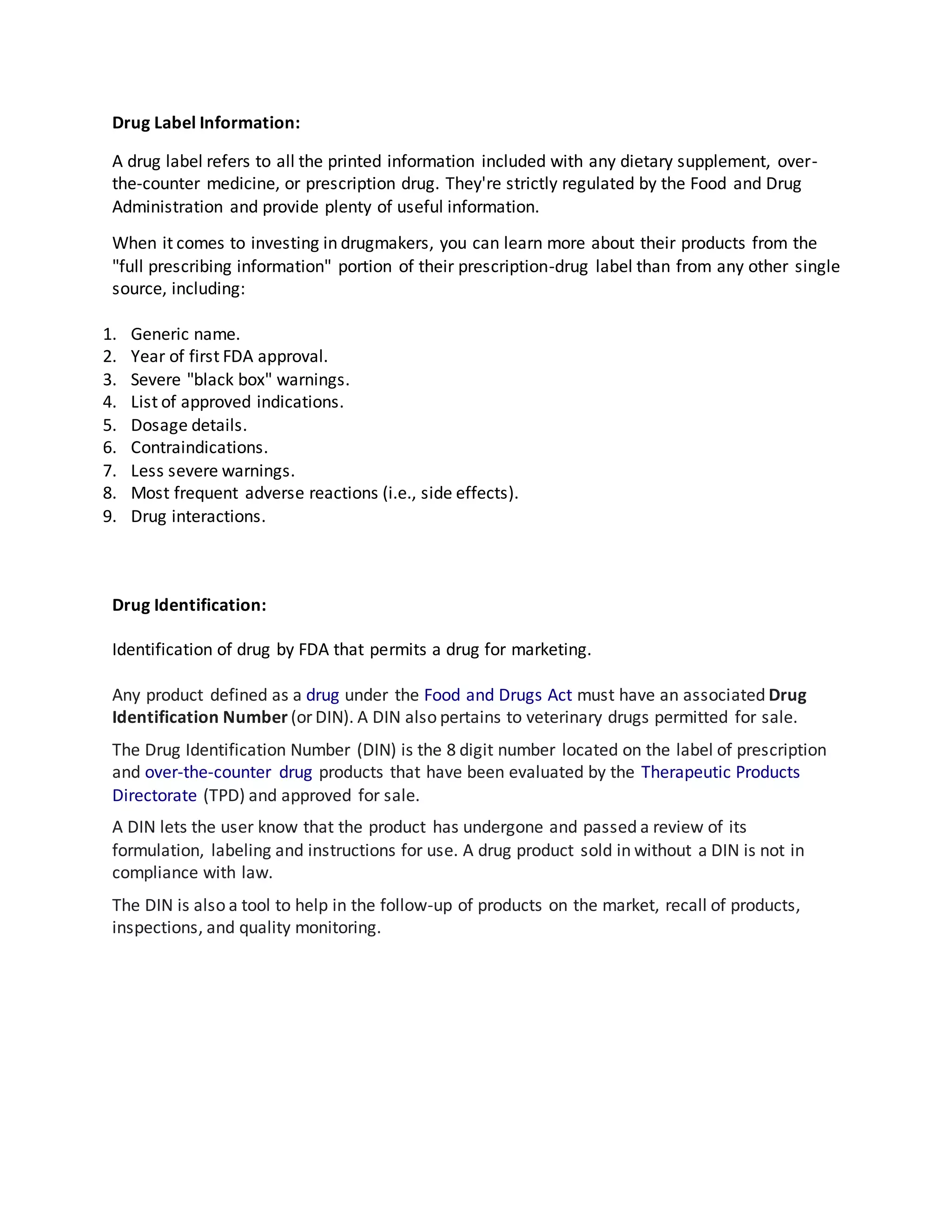 Drug label information | DOCX