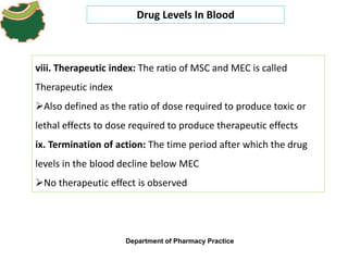 Drug levels in blood | PPTX