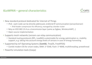 Sensor networks: 6LoWPAN & LPWAN | PDF | Internet of Things | Internet