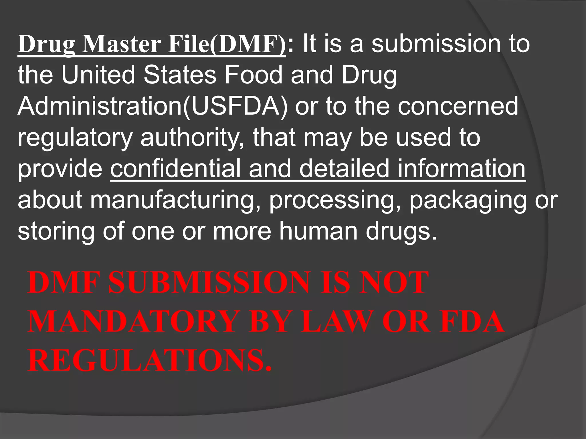 DRUG MASTER FILE | PPTX