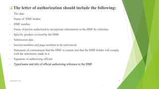 Drug Master File(Regulatory Affairs).pptx