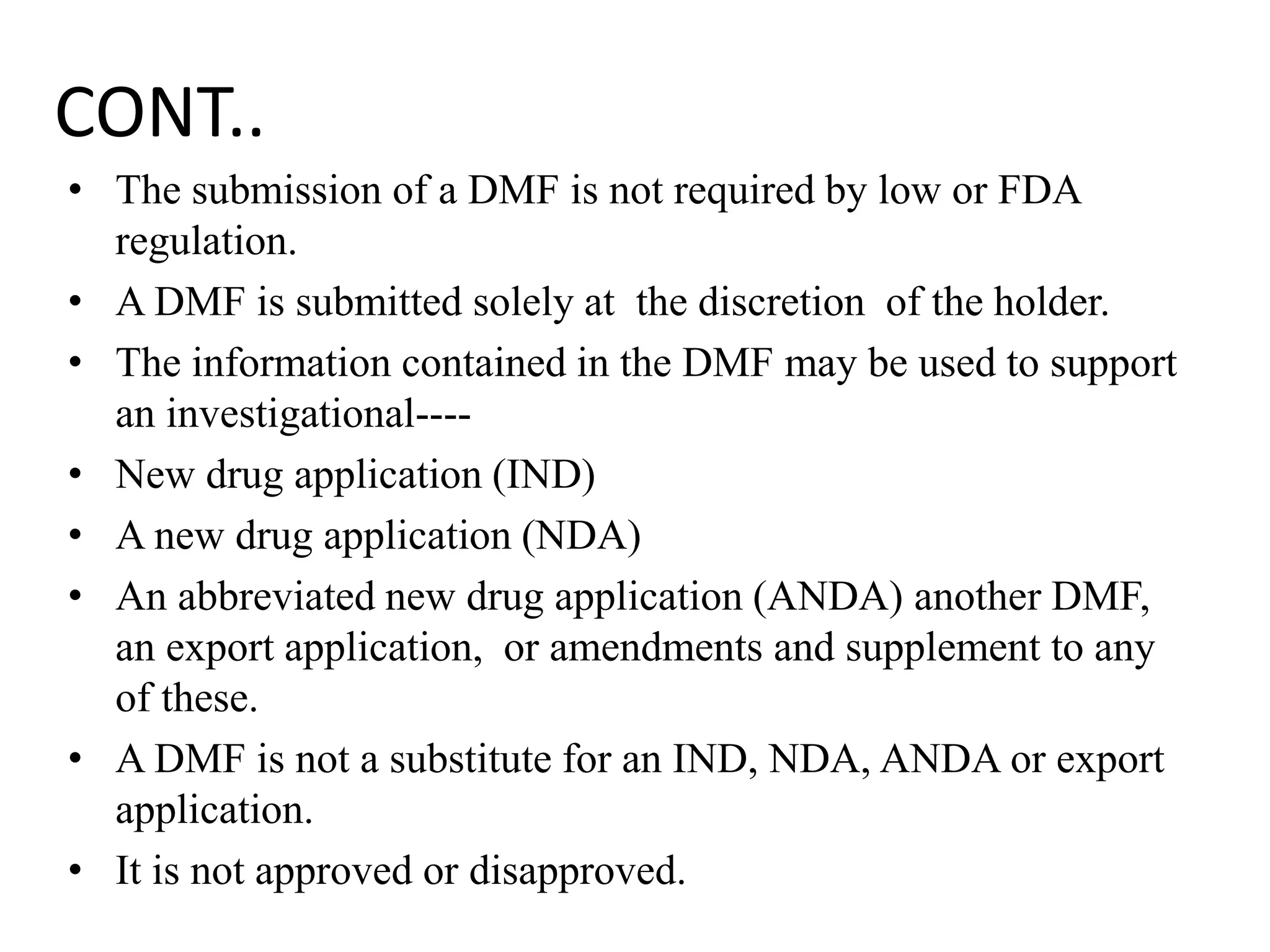 Drug master file ppt [autosaved] | PPTX