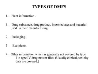 Drug master file ppt [autosaved] | PPTX