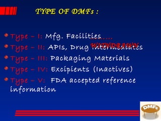 Drug master files | PPT
