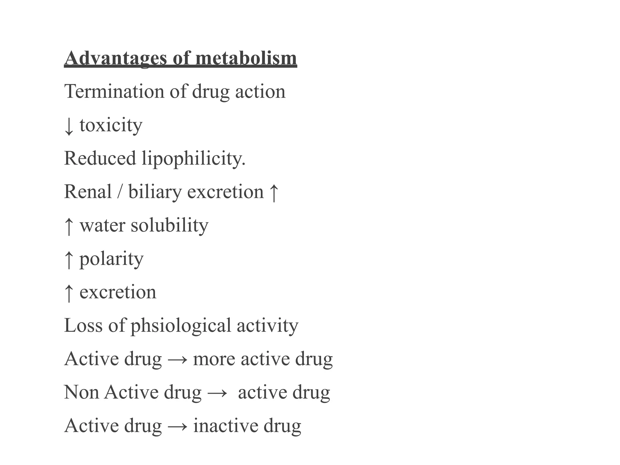 Drug metabolism according to pci,bparm4 | PPTX