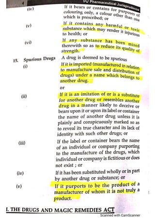 Drug n cosmetic rule | PDF