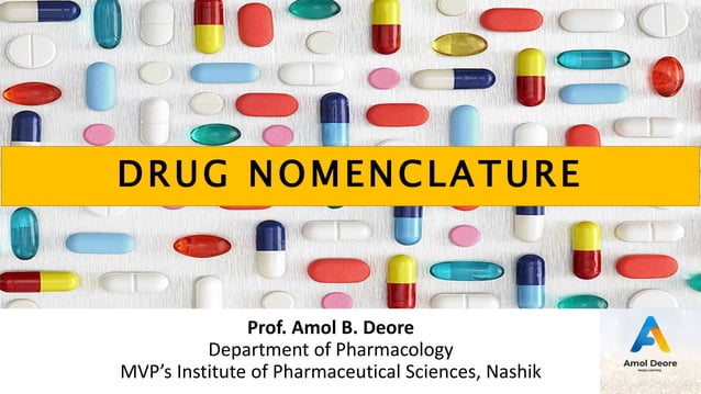 Drug nomenclature in Pharmaceuticals | PPTX | Pharmaceutical Industry ...