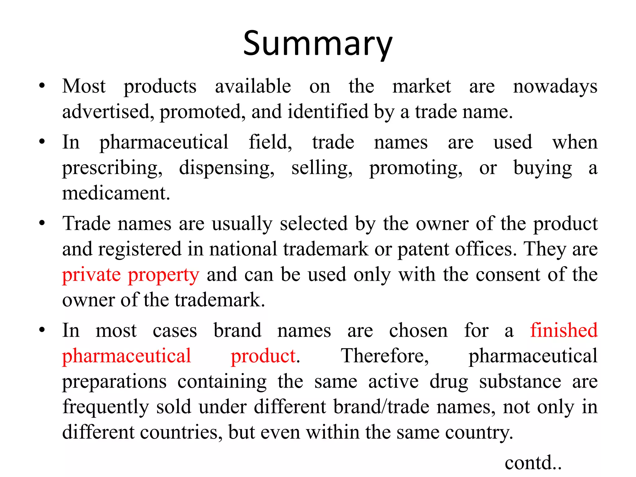Drug nomenclature .ppt