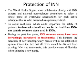 Drug nomenclature .ppt