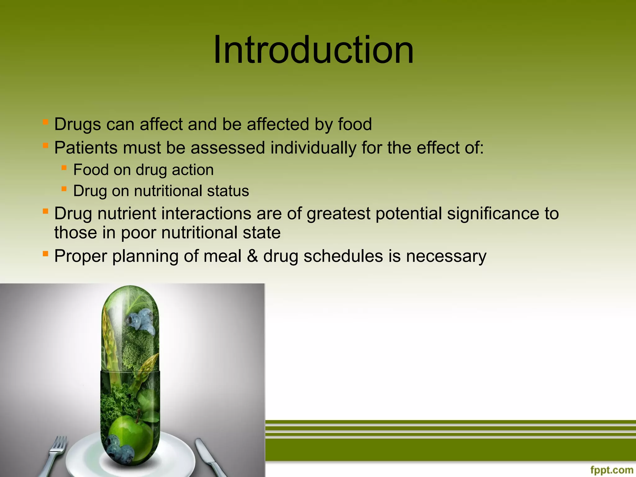 Drug Nutrient Interaction | PPT
