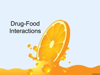 Drug Nutrient Interaction | PPT