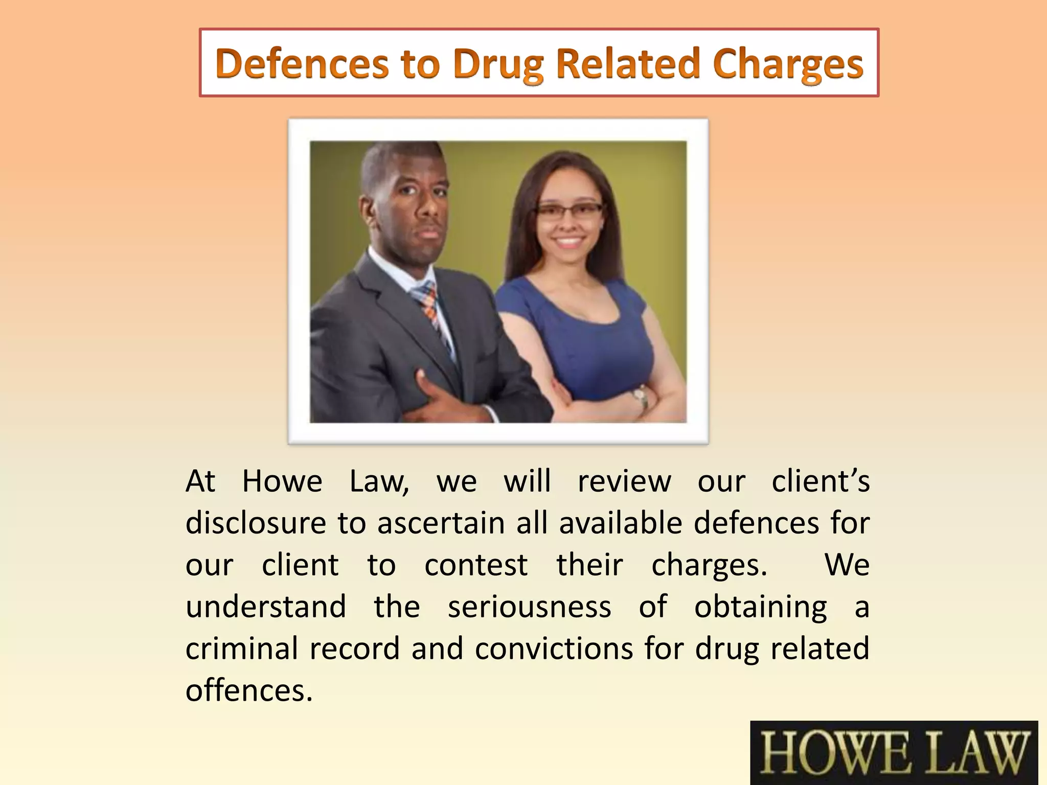 Drug offense lawyer lyle howe | PPT