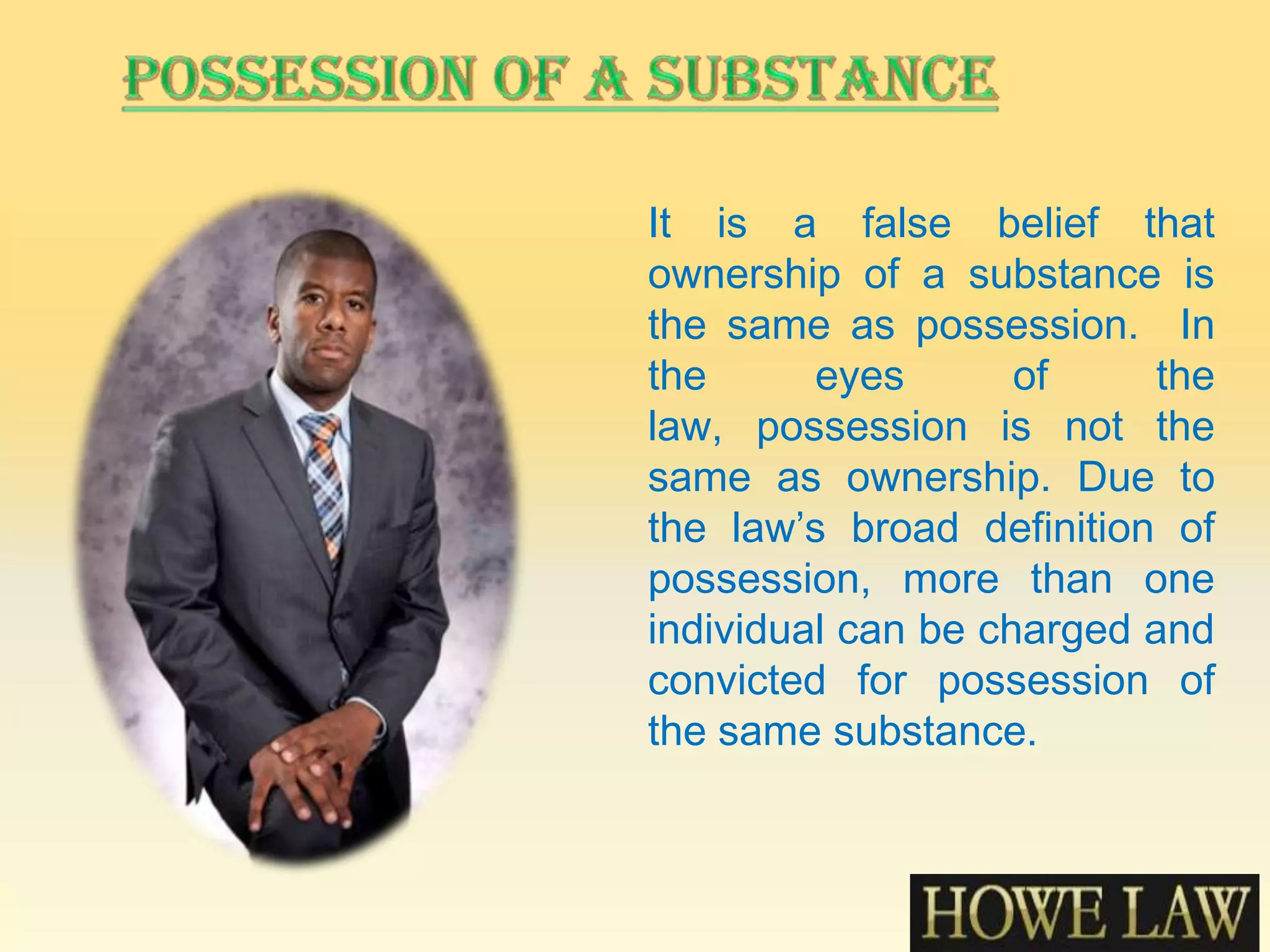 Drug offense lawyer lyle howe | PPT