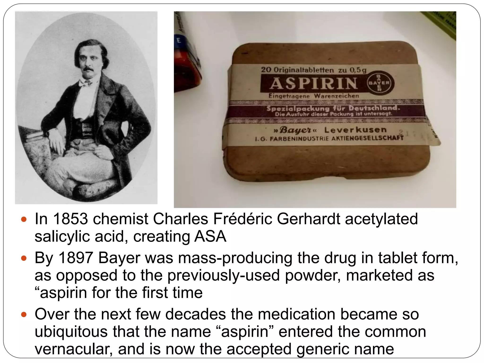 Drug of the Week - Aspirin | PPTX