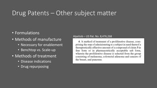 A Pathway for Pharmaceutical Patents | PDF
