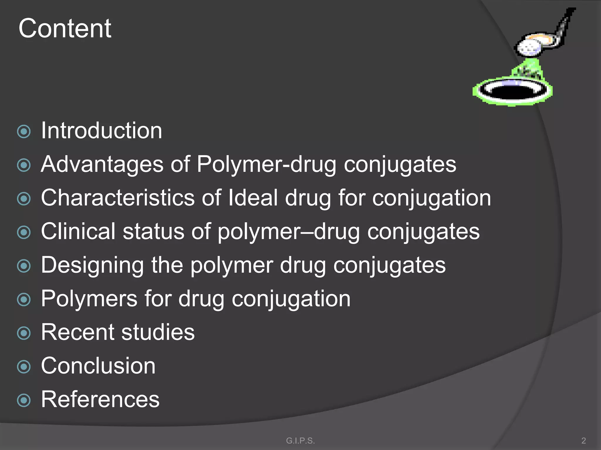 Drug polymer conjugate in drug delivery | PPTX