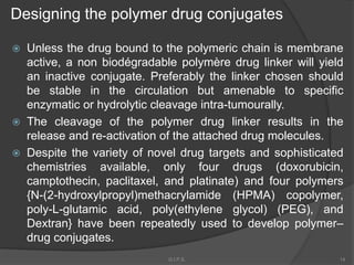 Drug polymer conjugate in drug delivery | PPTX