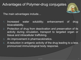 Drug polymer conjugate in drug delivery | PPTX