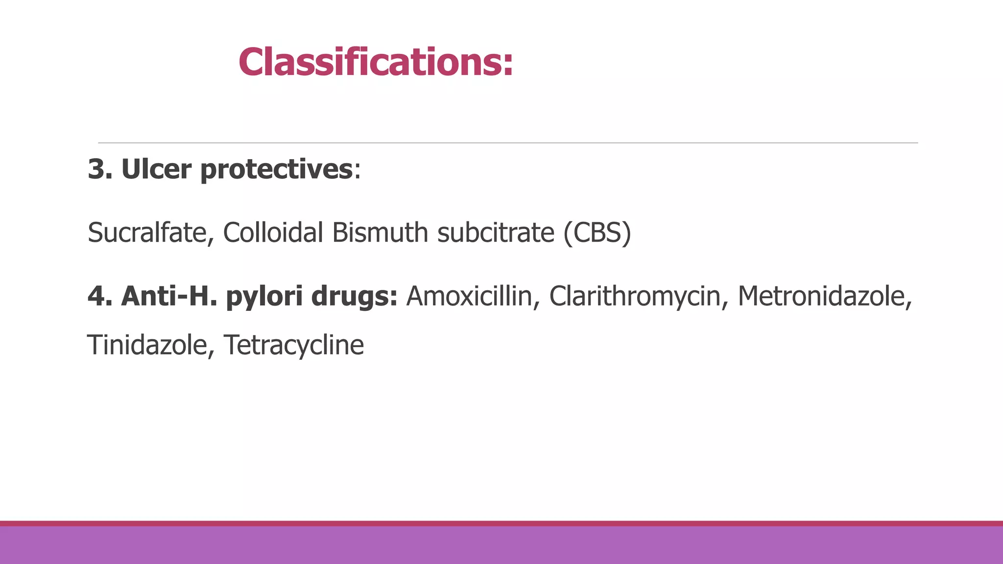 Peptic Ulcer Drugs | PPTX