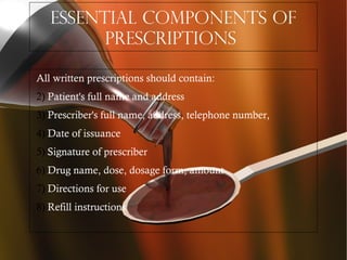 Drug prescription | PPT