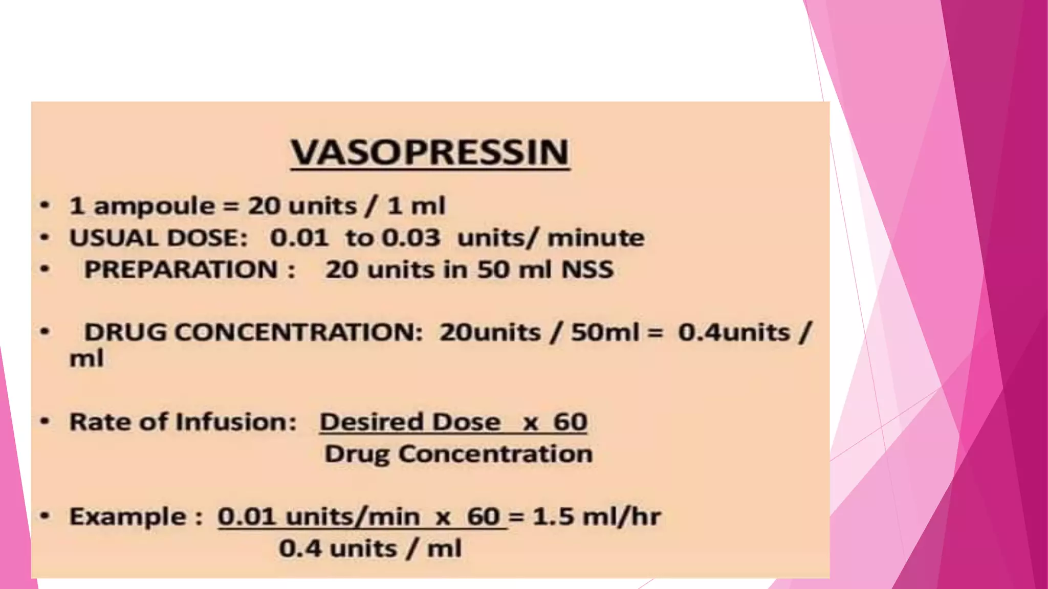 Drug presentation | PDF