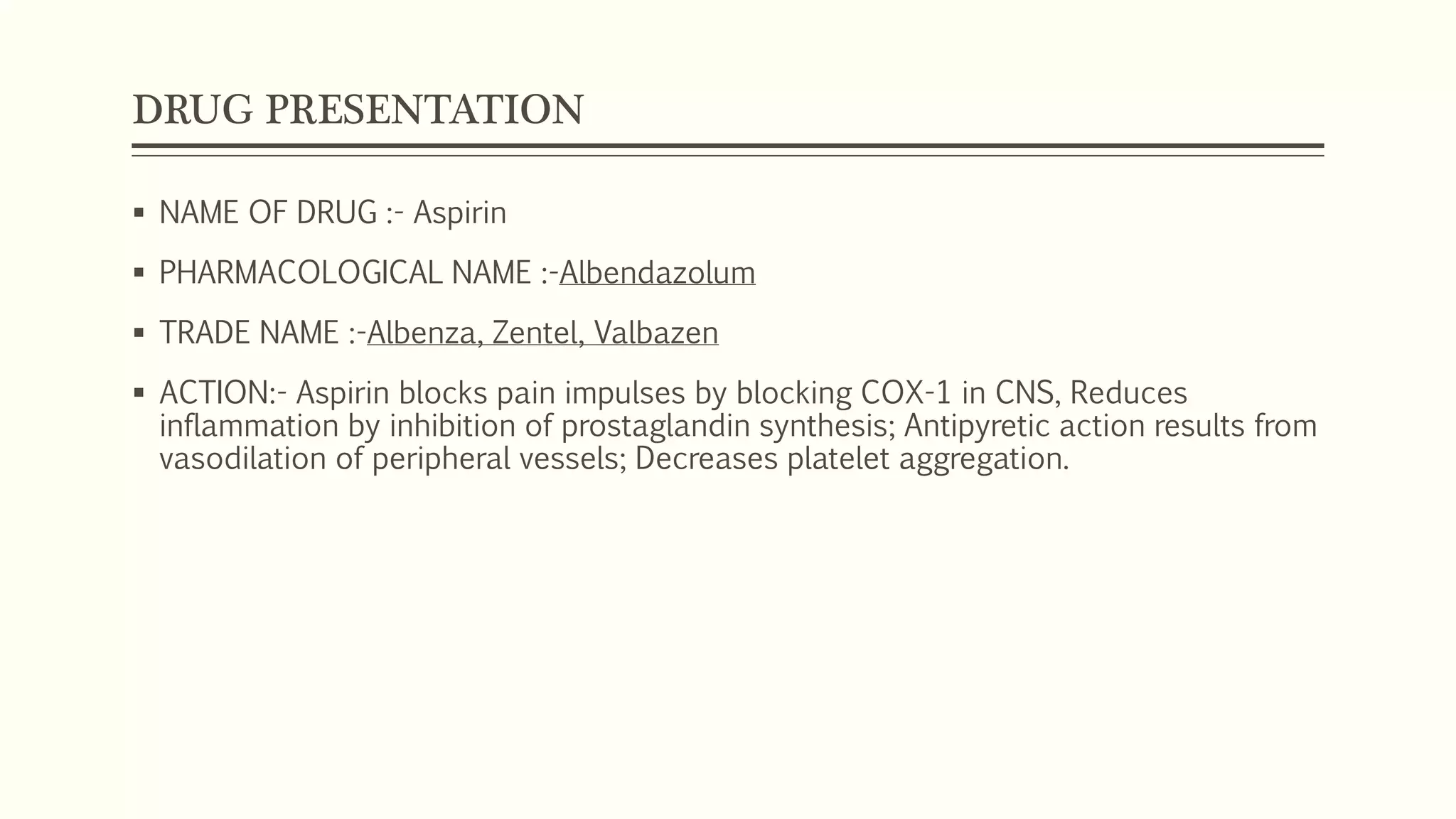 Drug presentation | PPT