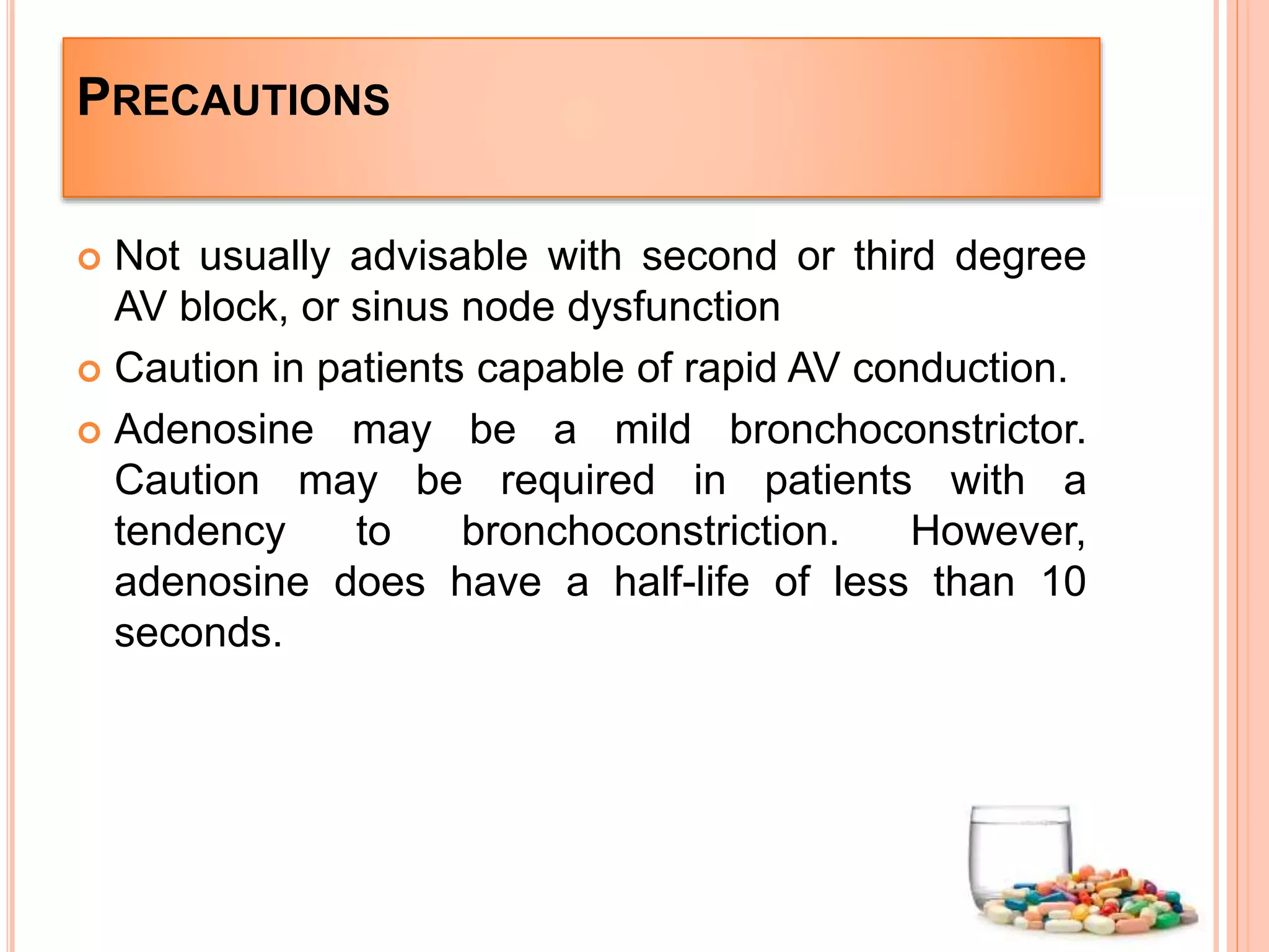Drug presentation : Adenosine in pediatrics. | PPTX