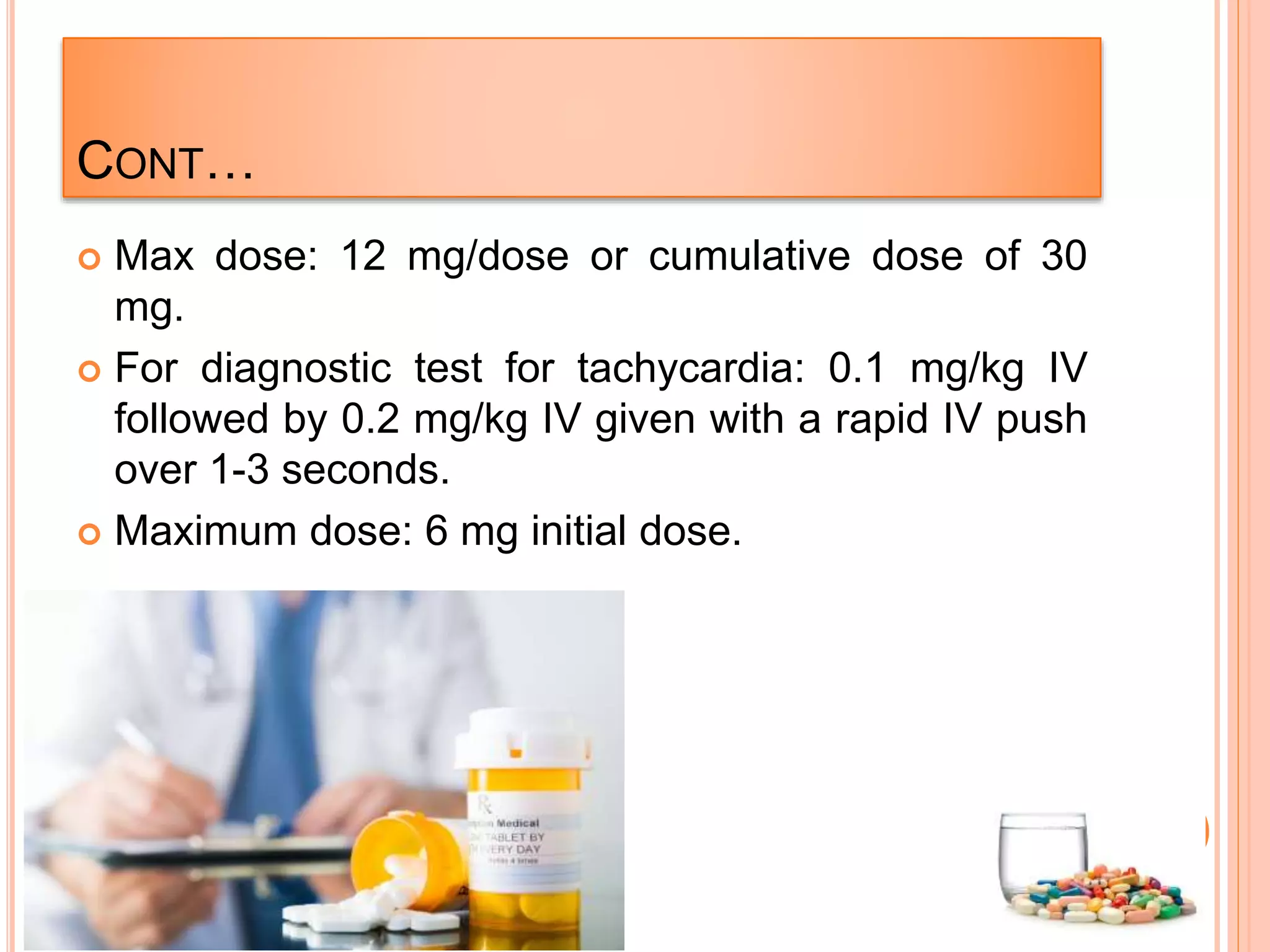 Drug presentation : Adenosine in pediatrics. | PPTX