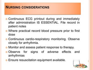 Drug presentation : Adenosine in pediatrics. | PPTX