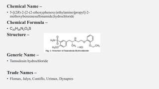 Tamsulosin hydrochloride | PPTX