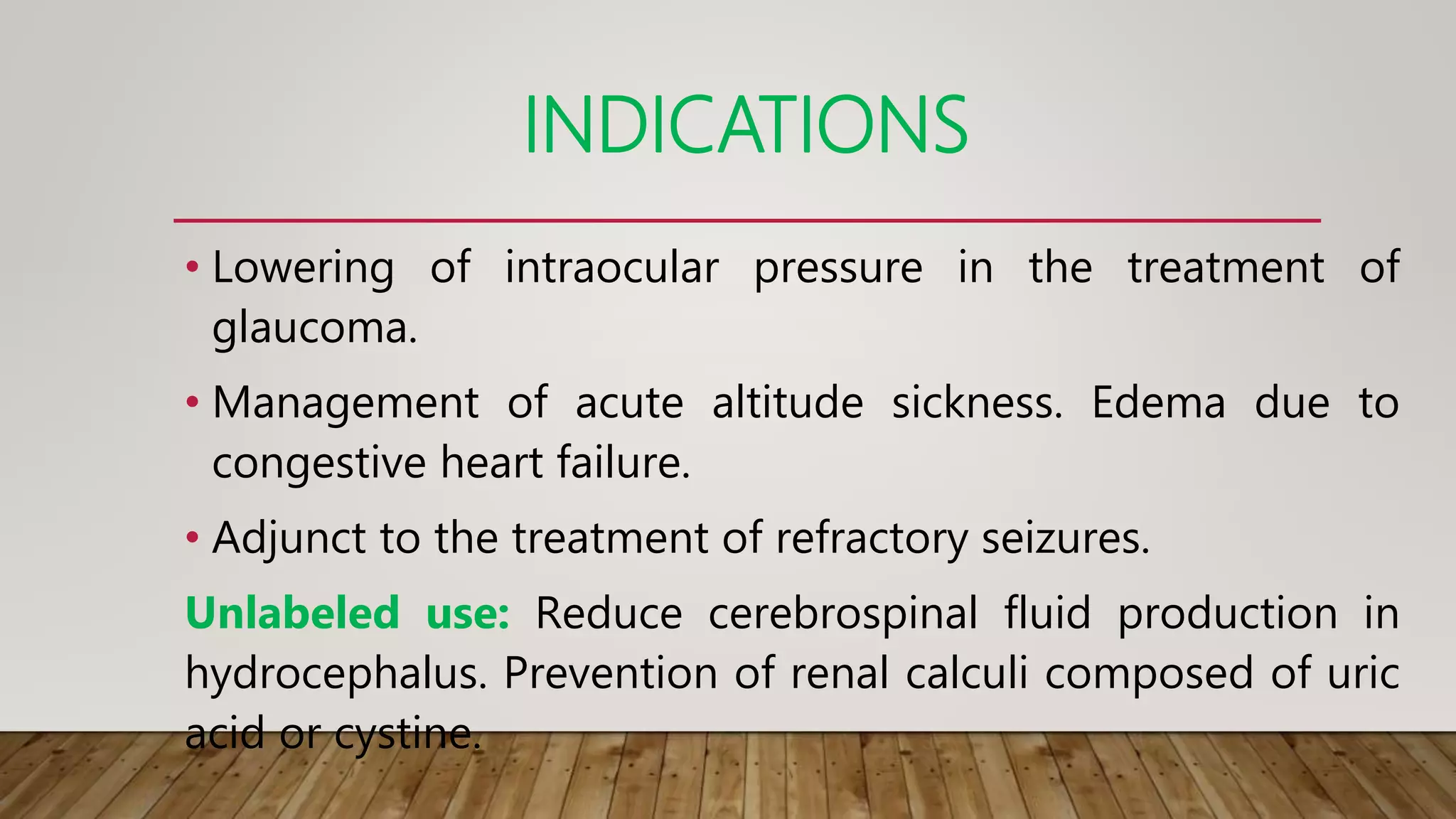 Drug presentation on diamox | PPTX