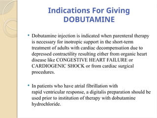 Drug Presentation On -- Dobutamine.pptx