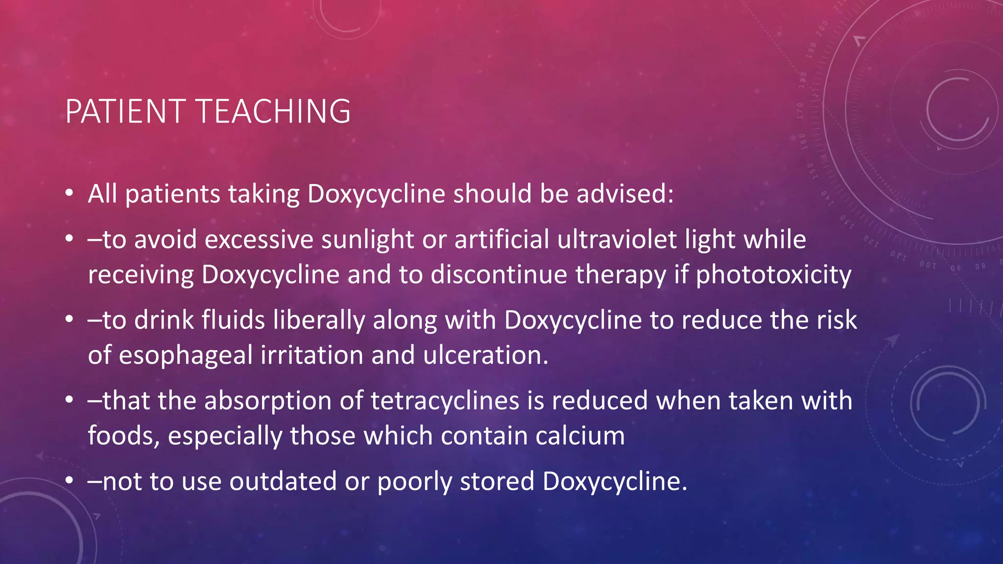Drug presentation on doxycycline (for the medical students ) | PPTX