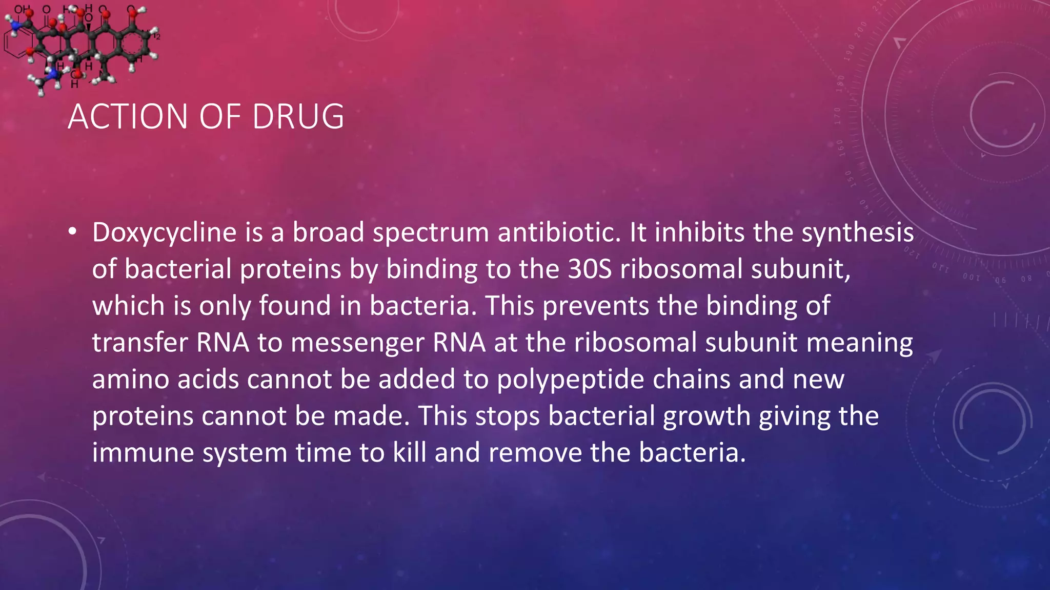 Drug presentation on doxycycline (for the medical students ) | PPTX