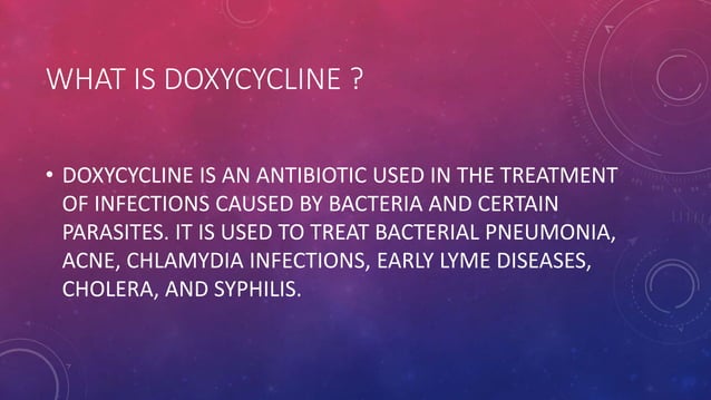 Drug presentation on doxycycline (for the medical students ) | PPTX ...