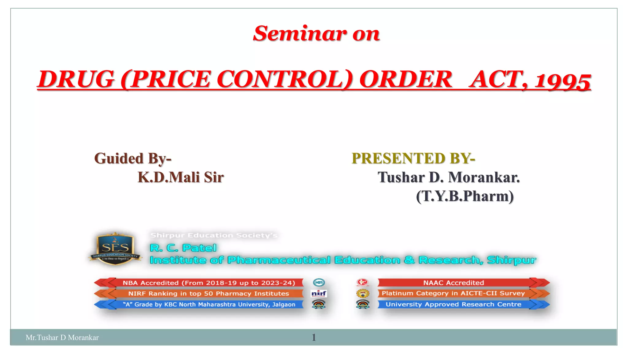 Drug price control order 2013 | PDF