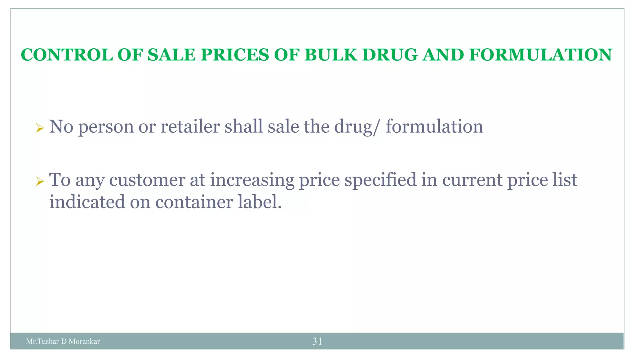 Drug price control order 2013 | PDF