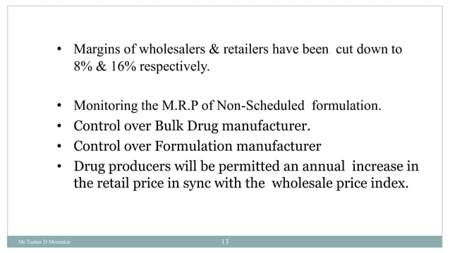 Drug price control order 2013 | PDF