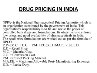 Drug pricing in international markets | PPTX