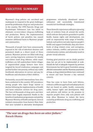 Drug problems in myanmar 5 key interventions that can make a difference ...